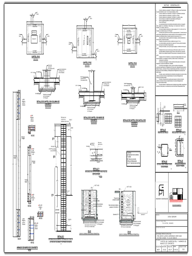 E02_CIM_CORTES Y ARMADO DE CONTRATRABES-E02 | PDF | Hormigón | Columna