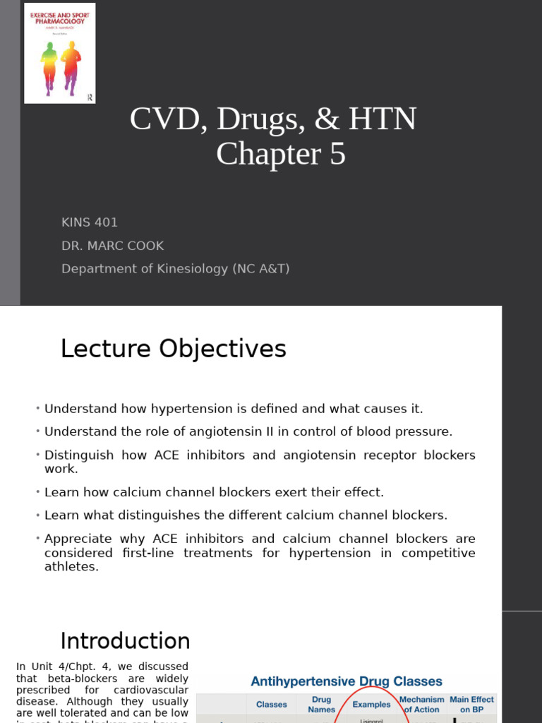 Unit 5 CVD, Drugs, and HTN - Chp.5 | PDF | Hypertension | Angiotensin