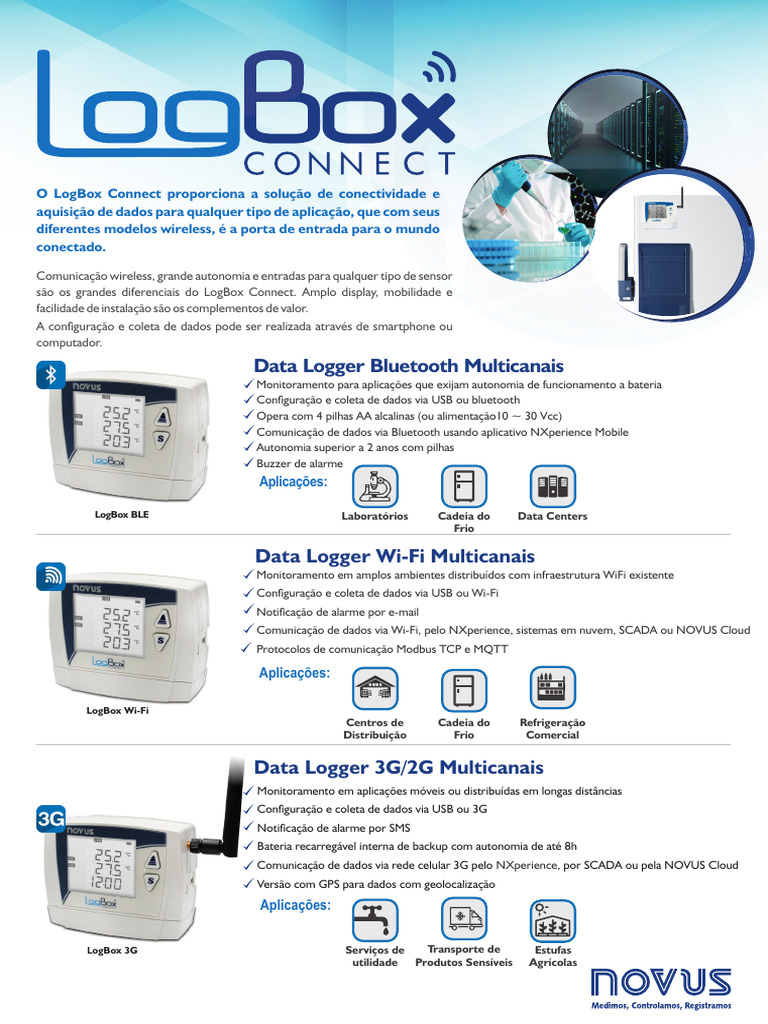 folheto logbox connect | PDF | Scada | Celulares