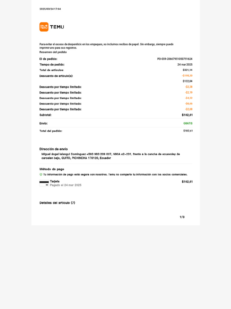 Temu Web Document | PDF