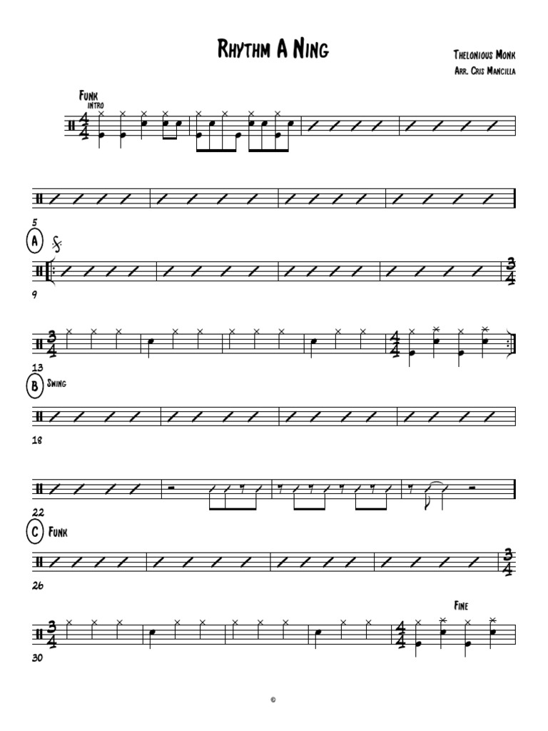 Rhythm A Ning Final - Drum Set 2 | PDF