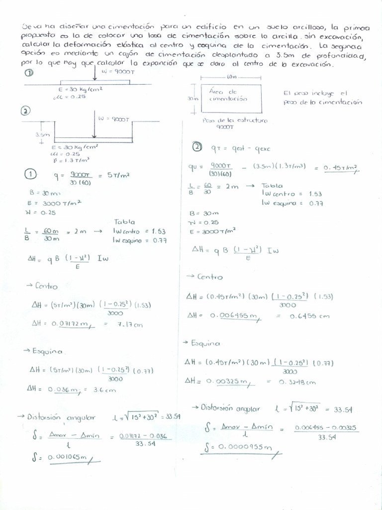 Examen Final Cimentaciones | PDF