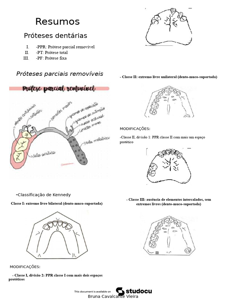 Resumos - PPR e PT (ODONTO1-GERAL) | PDF | Dente humano | Boca