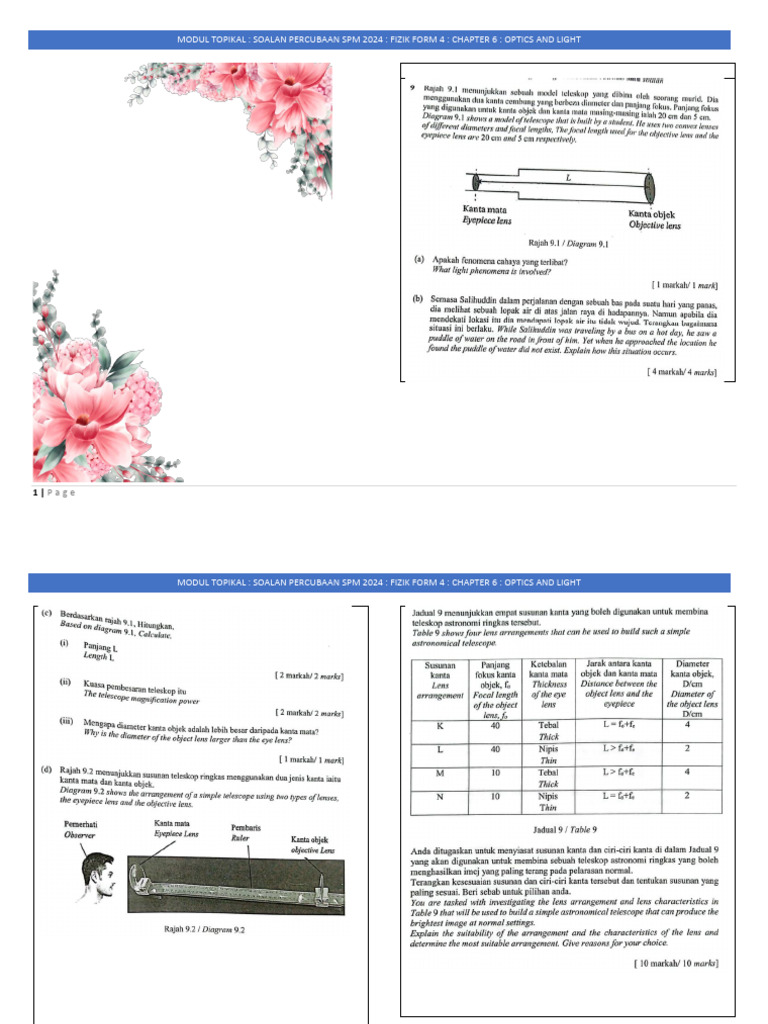 Physics F4 Chap 6 - Modul SPM Percubaan 2024 CST Versi | PDF | Natural Sciences | Physical Sciences