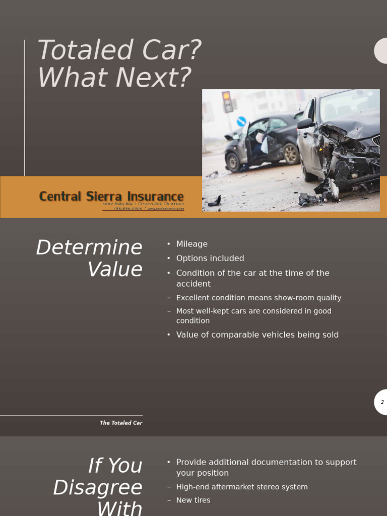 Totaled Car? What Next? | PDF