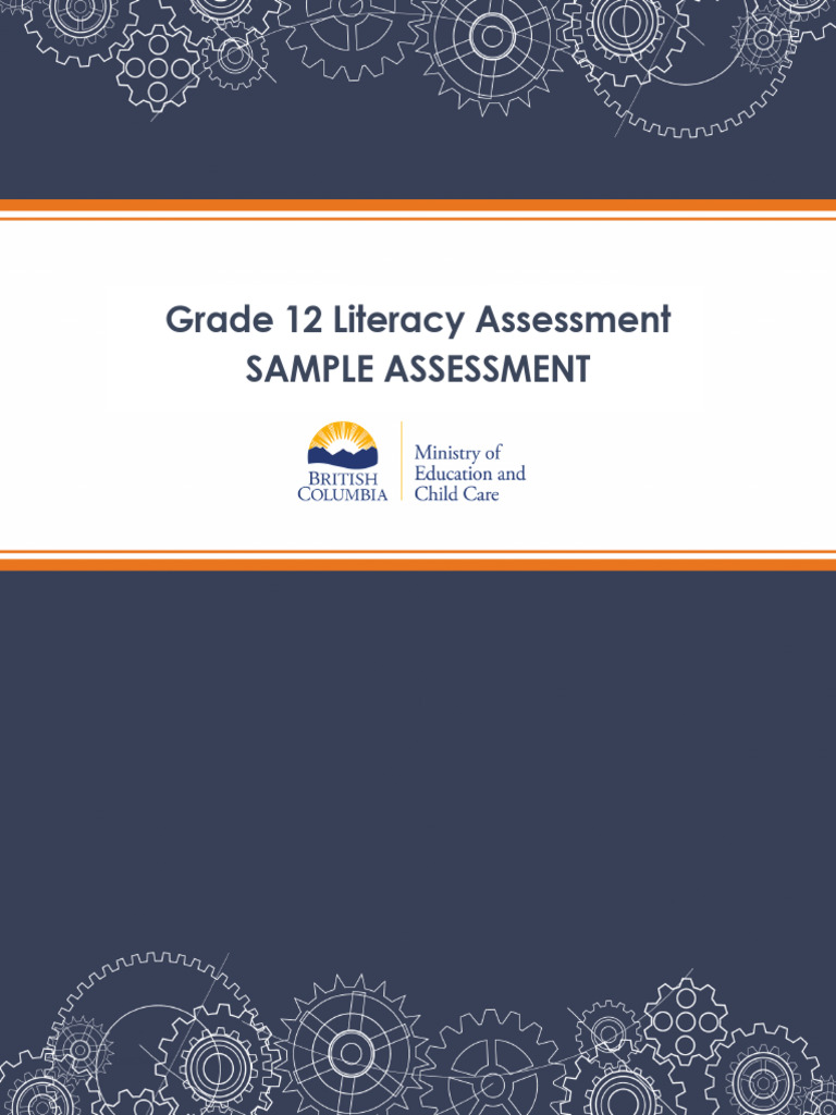 Grade 12 Literacy Sample B Assessment | PDF | Adolescence | Voter Turnout