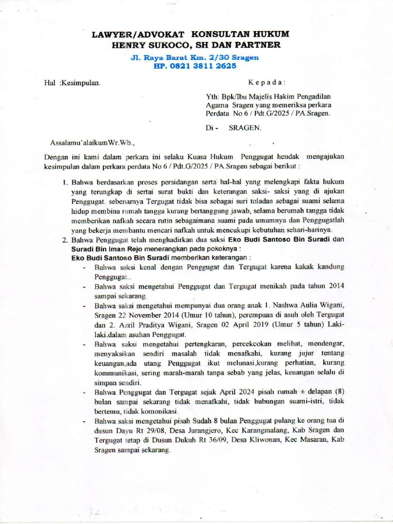 Kesimpulan Weni | PDF