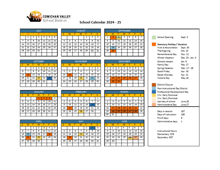2024-25 School Year Calendar | PDF | Public Holiday | Entertainment Events
