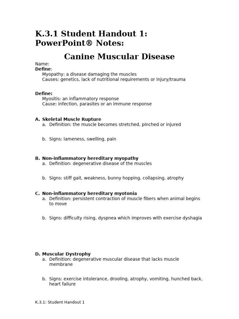 Case Study Muscle | PDF | Weakness | Skeletal Muscle