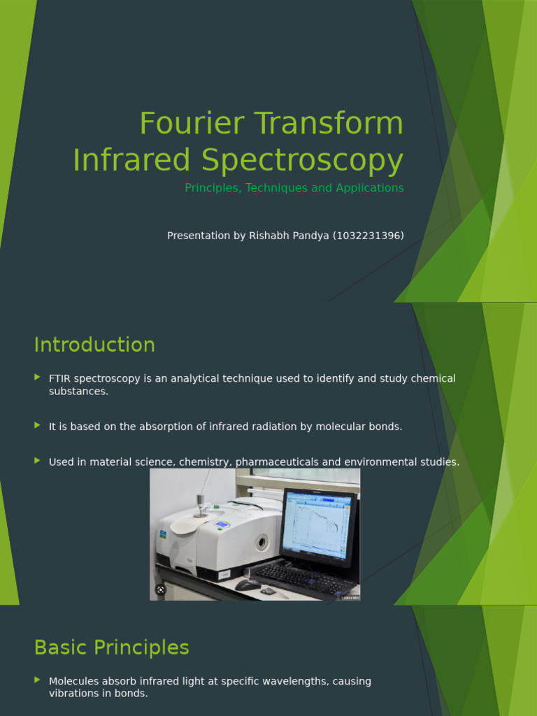 Fourier Transform Infrared Spectros | PDF | Infrared Spectroscopy ...
