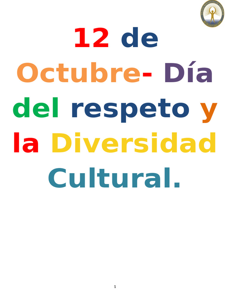 Acto 12 de Octubre Fati 2024 | PDF | Interculturalidad | Américas