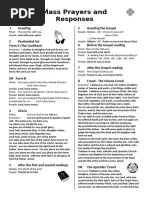 Catholic Mass Responses PDF | PDF | Mass (Liturgy) | God In Christianity