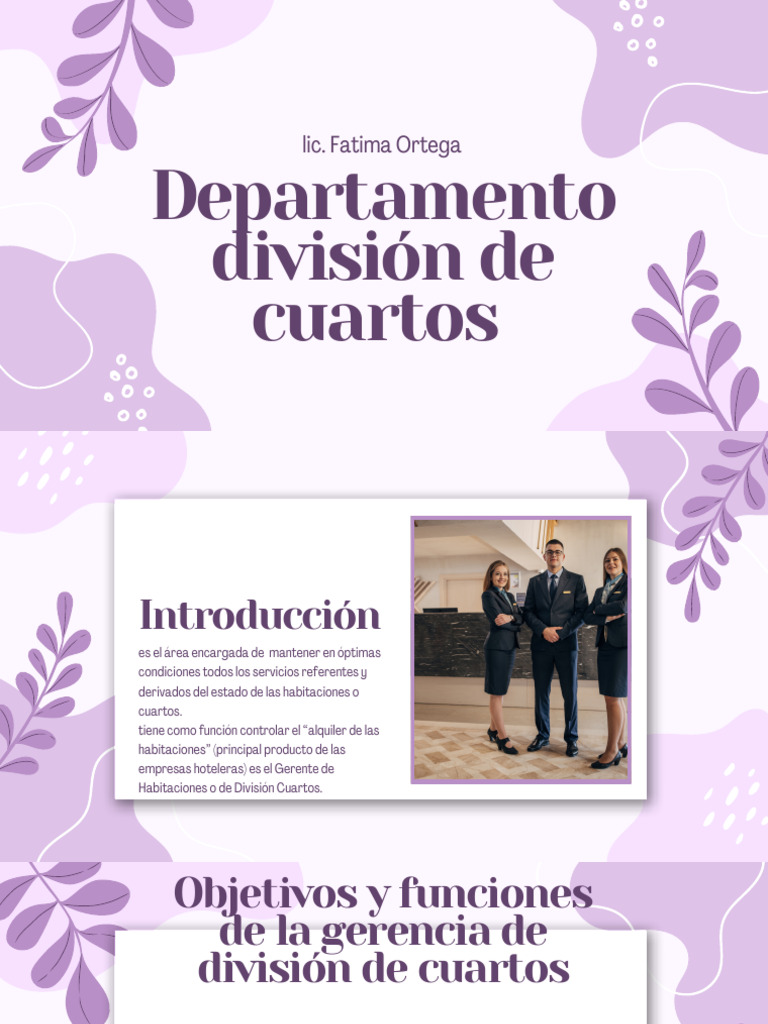 Departamento División de Cuartos | PDF | Hotel