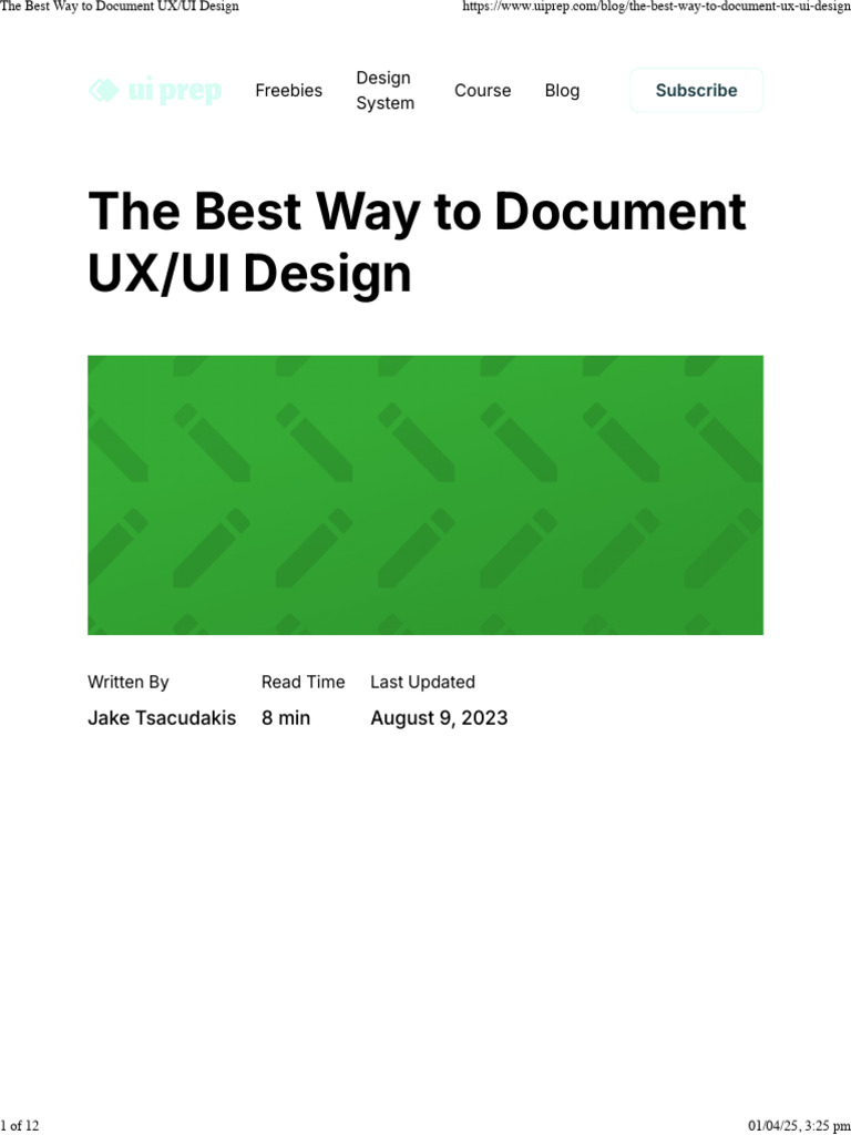 The Best Way To Document UX - UI Design | PDF | Computing | Design