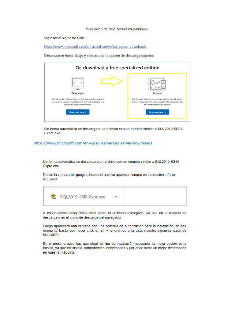 Instalacion SQL Server | PDF