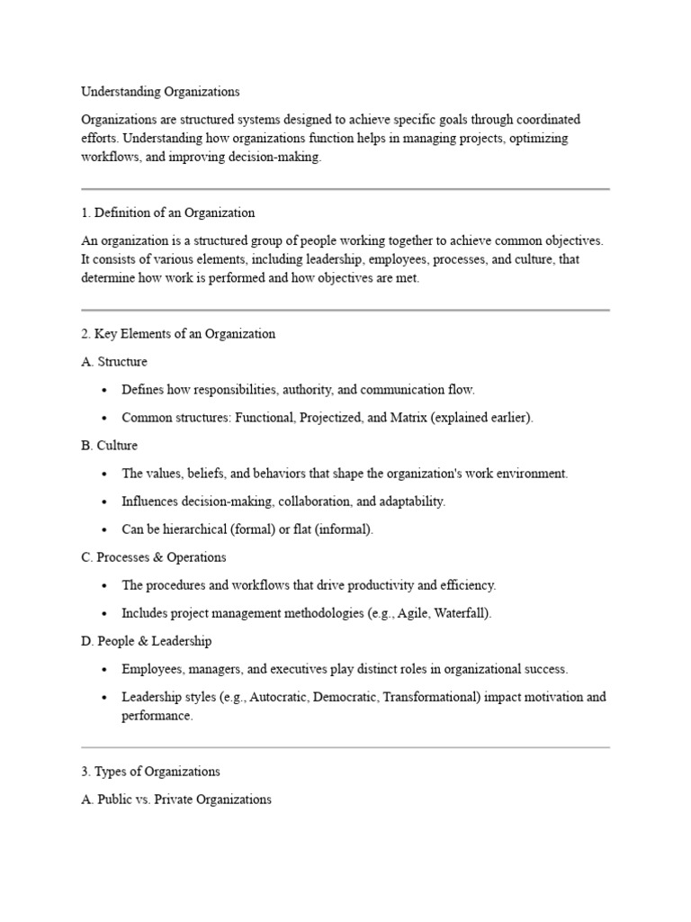 Organizations Handouts Week 4 | PDF | Organizational Structure | Leadership