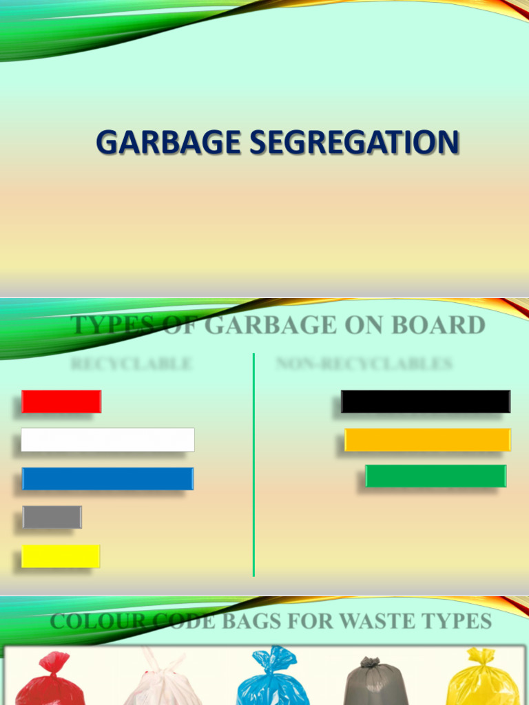MARPOL Annex 5 Garbage Color Coding | PDF | Municipal Solid Waste ...