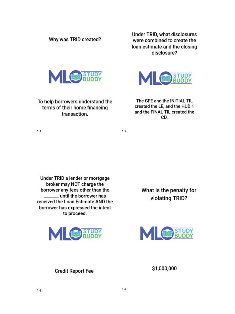 Understanding TRID and RESPA Regulations | PDF | Truth In Lending Act ...