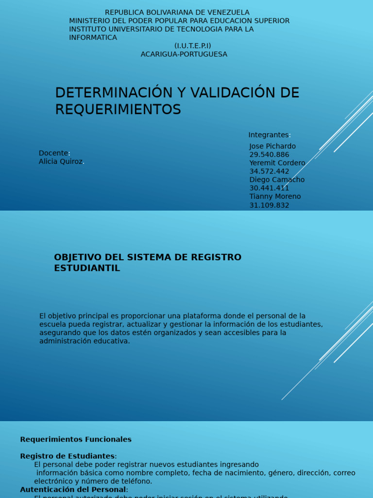 Determinación y Validación de Requerimientos | PDF | La seguridad informática | Seguridad