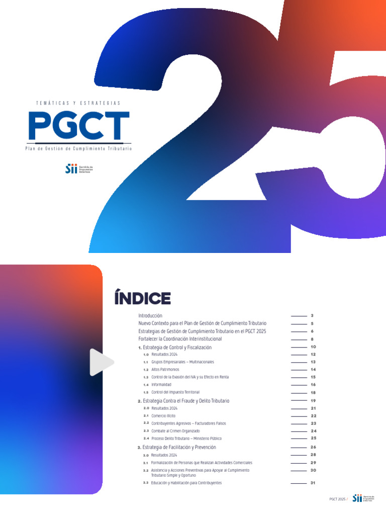 Estrategias PGCT 2025 para Cumplimiento Tributario | PDF | Impuestos ...