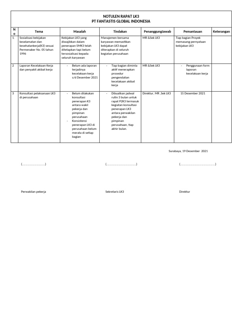 2 Notulen-Rapat-P2k3 | PDF