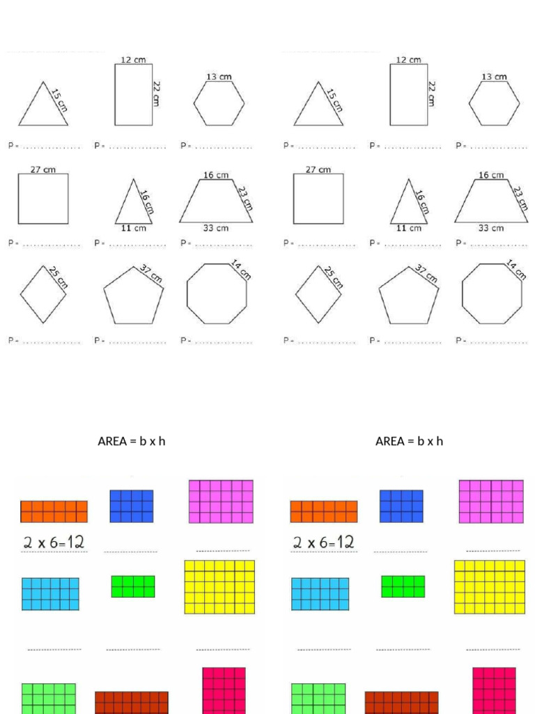 Perimetros y Areas | PDF