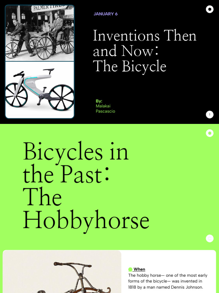 Inventions Then and Now - The Bicycle | PDF
