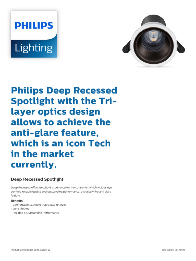 Localized Commercial Leaflet Deep Recessed Spotlight en MY | PDF ...