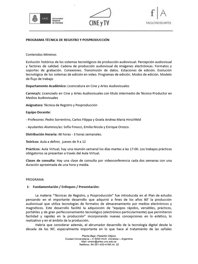 TRyP Programa 2024 | PDF | Compresión de datos | Televisión