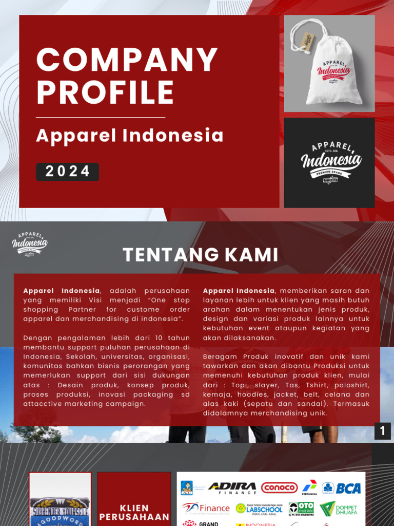 Compro Apparel Indo 2024 | PDF