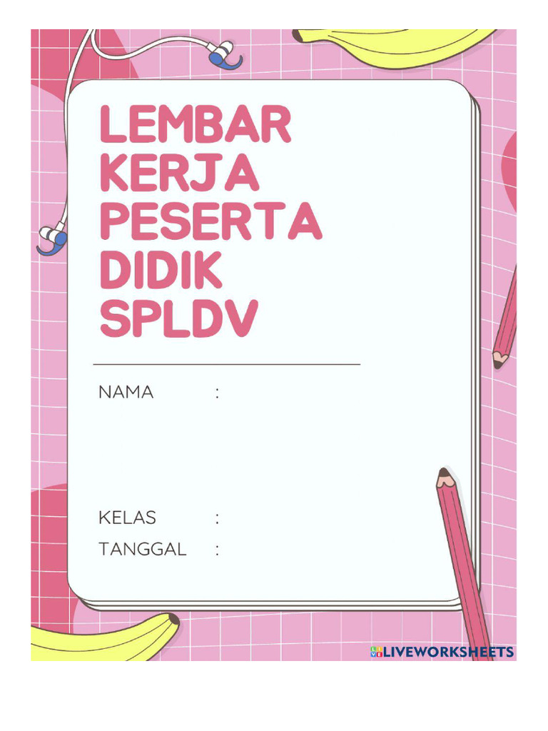 Worksheet Spldv 1 | PDF