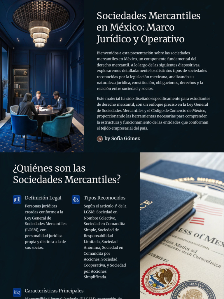 Tipos de Sociedades Mercantiles en México | PDF | Sociedad de ...