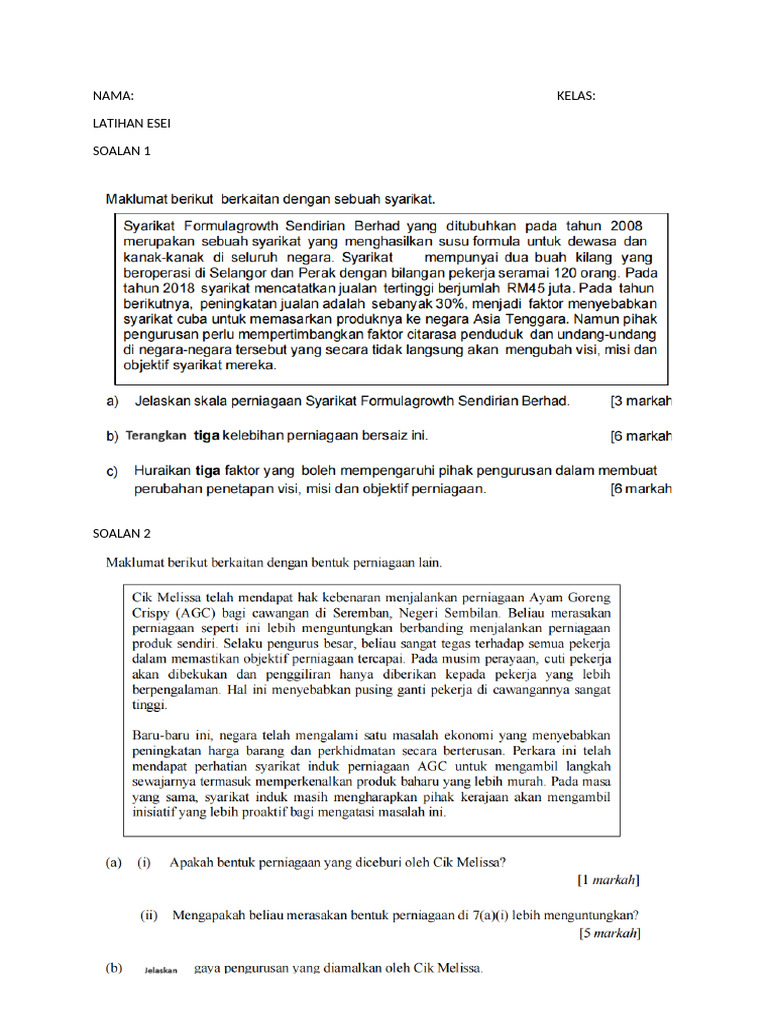 Latihan t4 Set 1 | PDF
