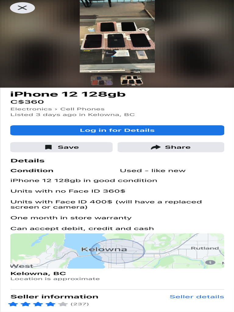 iPhone 12 128gb - Cell Phones - Kelowna, British Columbia Facebook ...