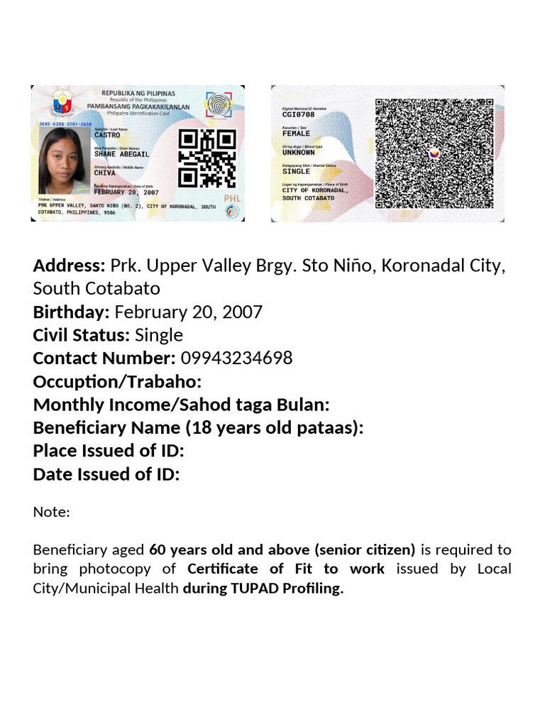 National Id | PDF