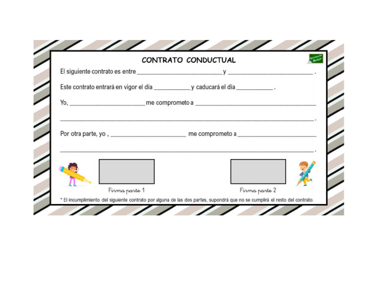 Contrato Conductual | PDF