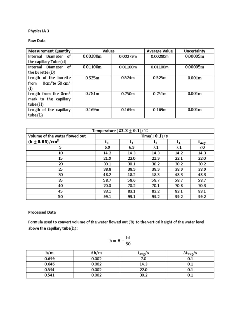 Physics Ia 3 Pdf Observational Error Experiment