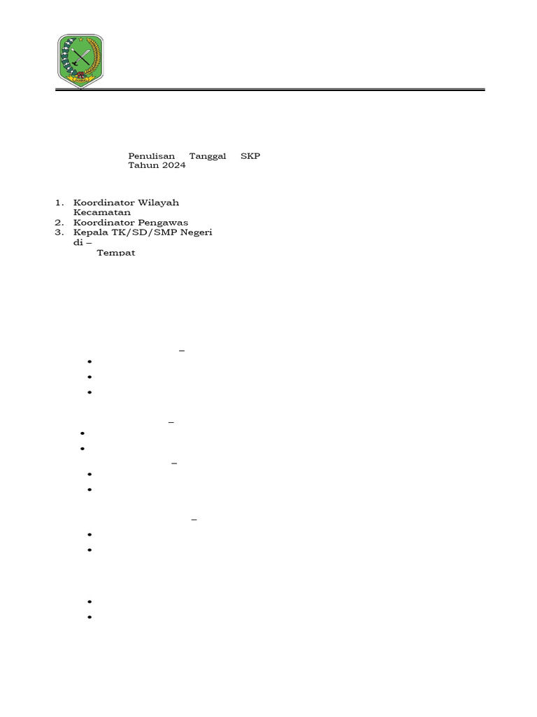 Surat Edaran SKP 2025 REVISI | PDF