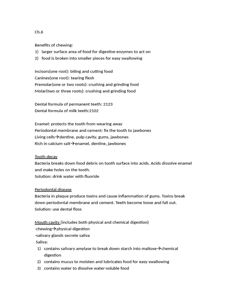 Bio Tutorial Ch6 Notes | PDF