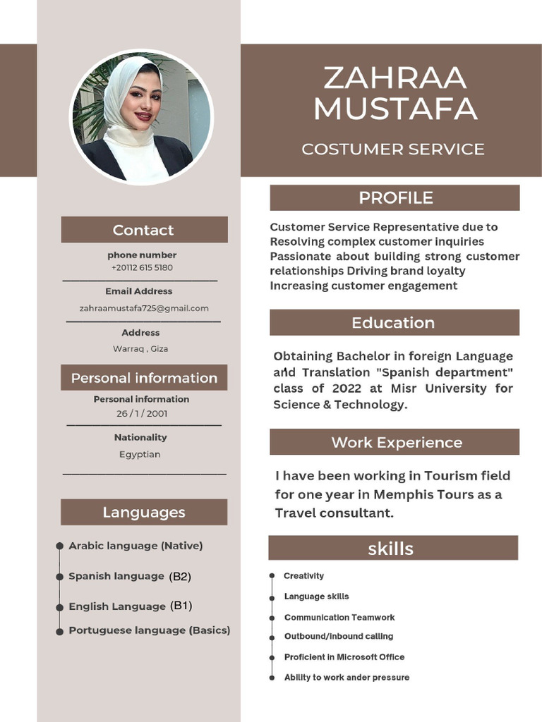 Zahraa CV | PDF