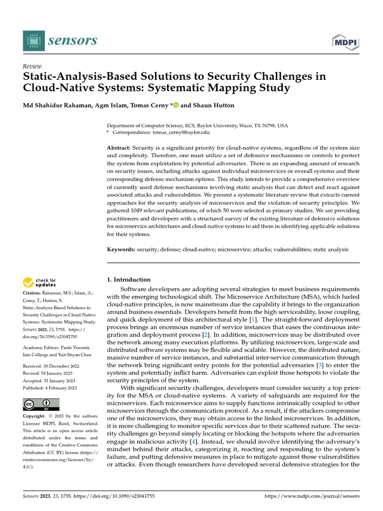 Static Analysis-Based Solutions to Security Challenges in | PDF ... Static Analysis-Based Solutions to Security Challenges in | PDF ...