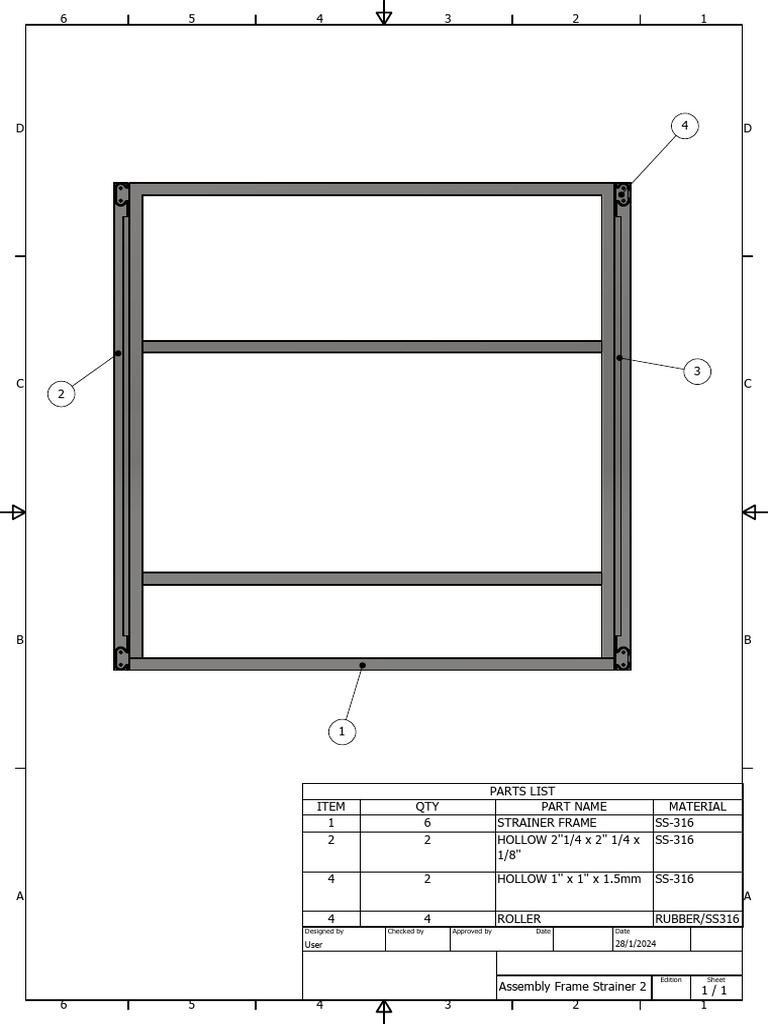 Assembly Frame Strainer 2 | PDF