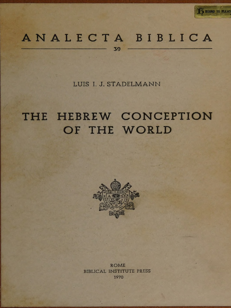 Hebrew Worldview and Creation Insights | PDF | Genesis Creation ...