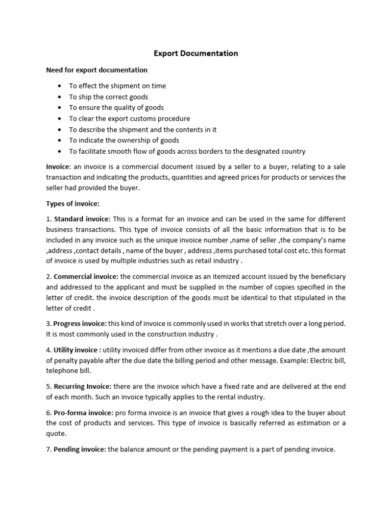 Documentation of Massive Export | PDF | Negotiable Instrument | Bill Of Lading