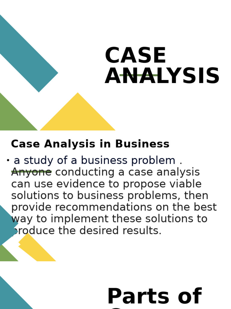Business Case Analysis Guide | PDF