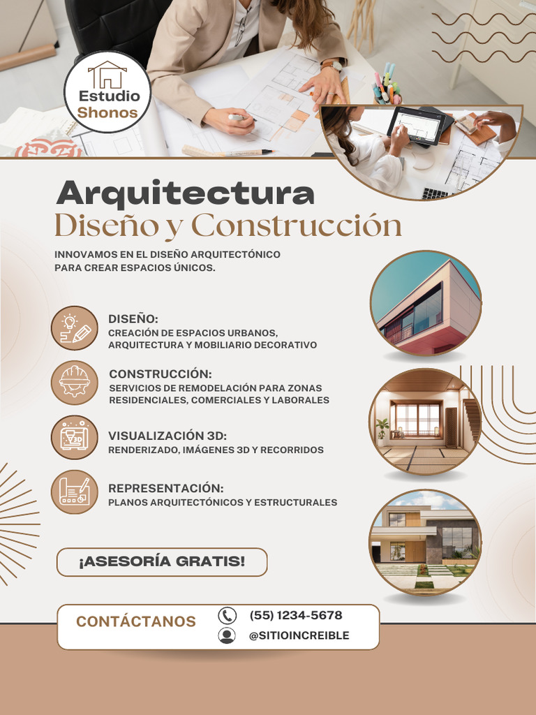 Flyer Vertical Servicios de Arquitectura y Diseño Profesional ...