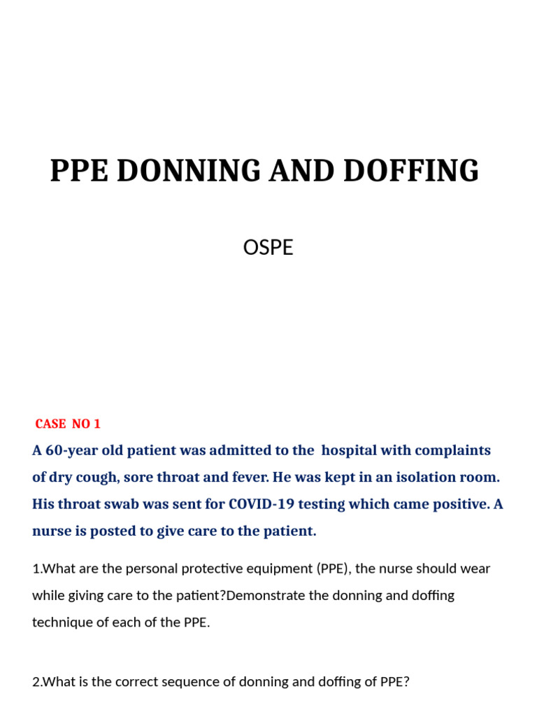 OSPE Practical Class - Copy | PDF