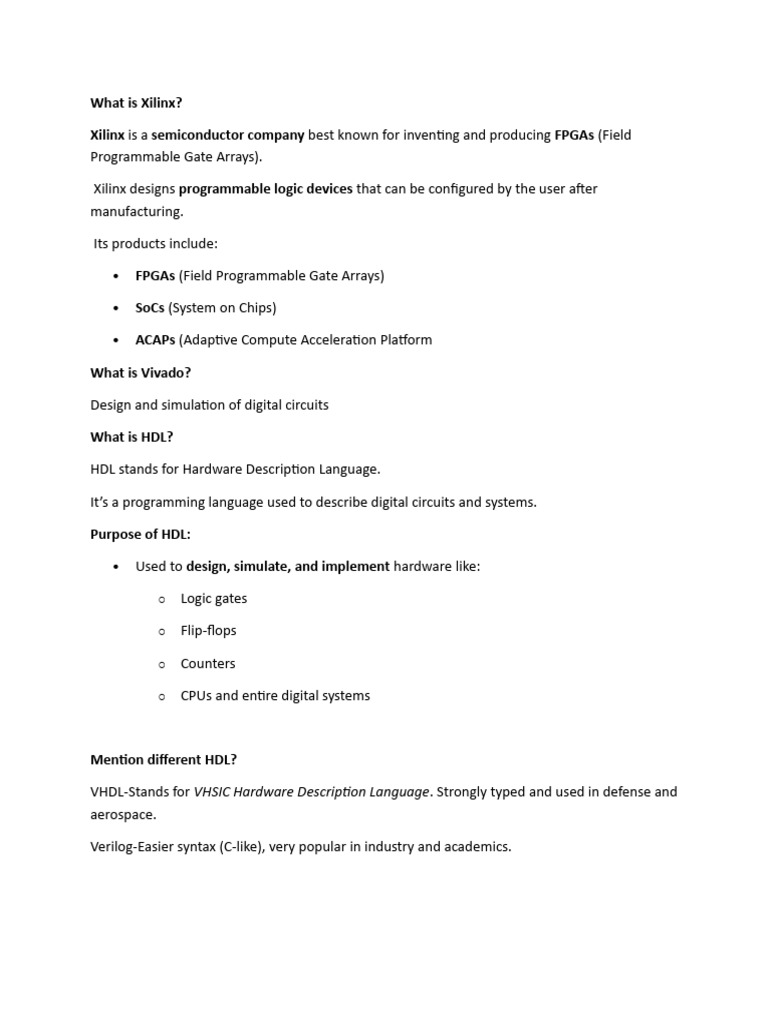 Digital Lab Viva_part2 | PDF