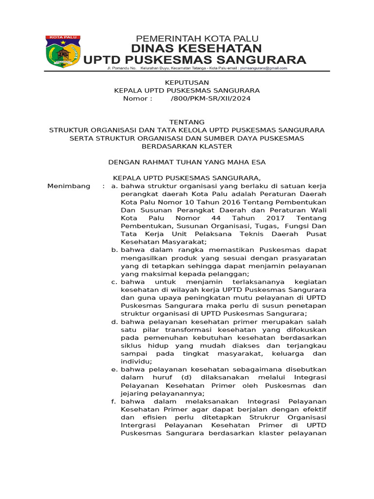 Draf SK Sotk PKM Sangurara 2025 | PDF