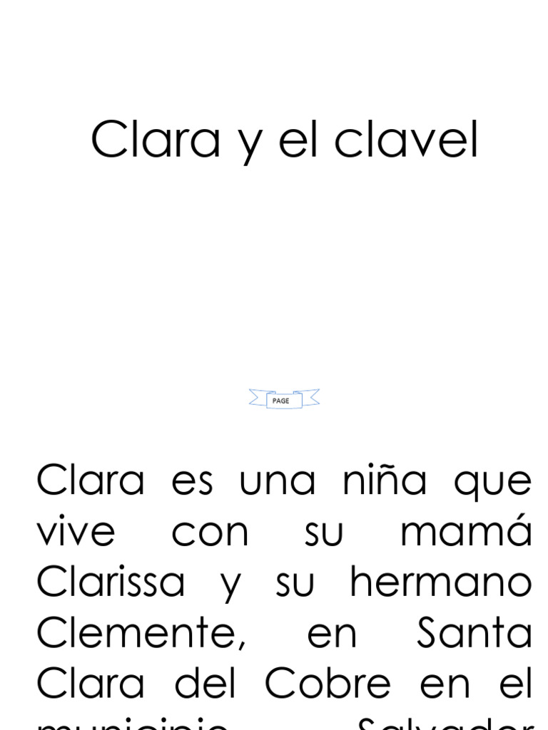 Clara y el clavel en Santa Clara | PDF